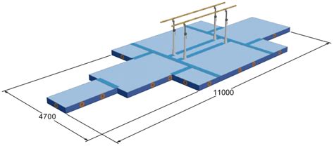 SPIETH 全套FIG认证双杠落地垫FIG landing mat sets Parallel Bars 1565872 金奥体育