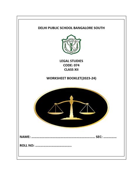 Legal Studies Class 12 Booklet Pdf Mediation Alternative Dispute