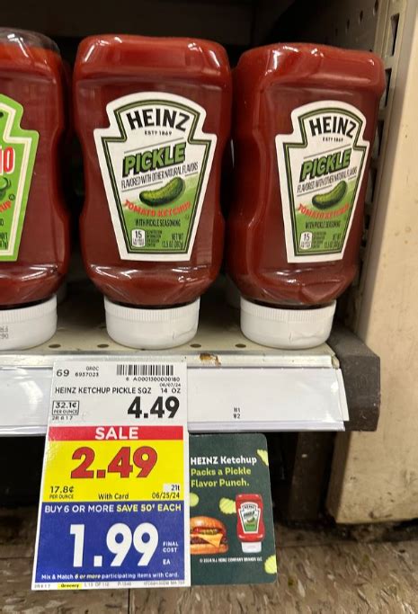 Heinz Pickle Ketchup Is As Low As Free With Kroger Mega Event Kroger