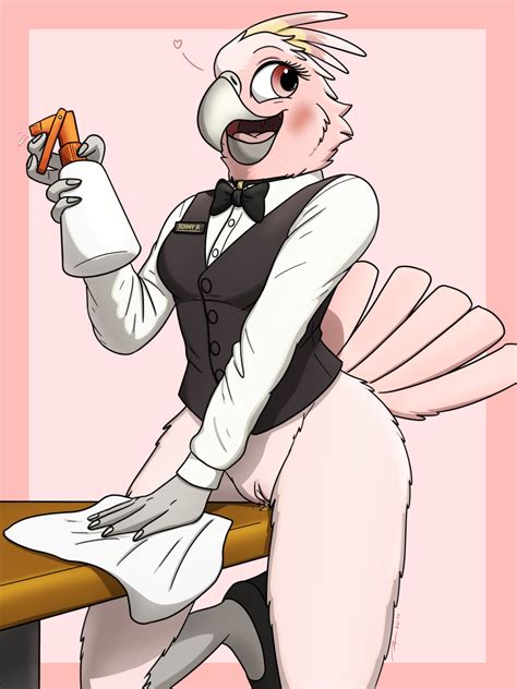 Rule 34 Absurd Res Anthro Aroused Avian Bird Black Tie Suit Blush