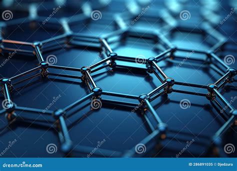Graphene Molecular Grid Stock Illustration Illustration Of Molecular