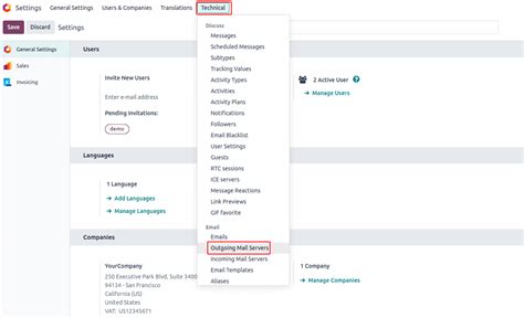 How To Configure Outgoing And Incoming Mail Servers In Odoo 17