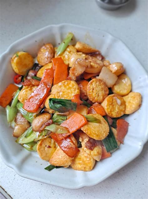 【家常青蒜日本豆腐的做法步骤图，怎么做好吃】一面是夏天下厨房
