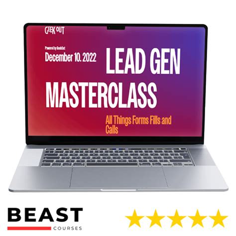 Geekout Lead Gen Masterclass 12 2022 Beast Courses
