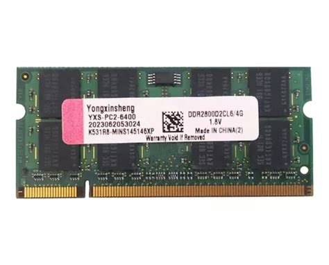 Memoria Ddr2 4 Gb 800 Mhz Ram Pc2 6400s Sodimm 18 V Nonecc Cuotas