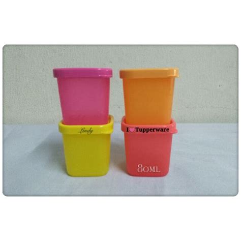 Tupperware Square Cool 4 80ml Shopee Malaysia