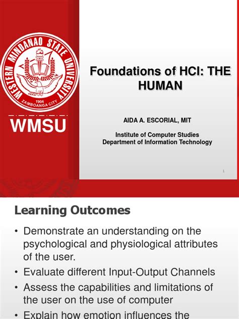 Lecture3 The Human Pdf Memory Perception
