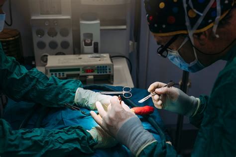 Equipo de cirujanos que operan en el hospital. concepto de cirugía ...