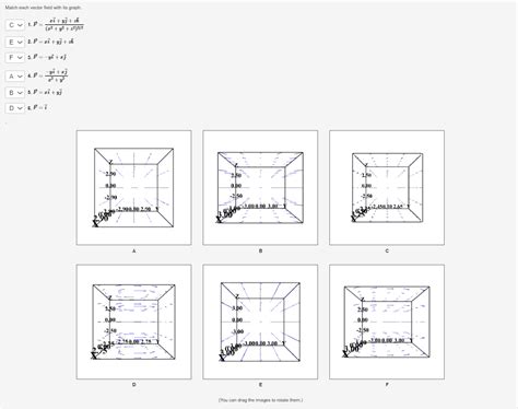 Solved Match Each Vector Feld With Its