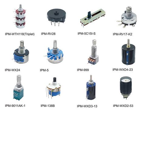 Rotary Potentiometer With Switch And Different Resistance Values 10k 50k For Radio Volume
