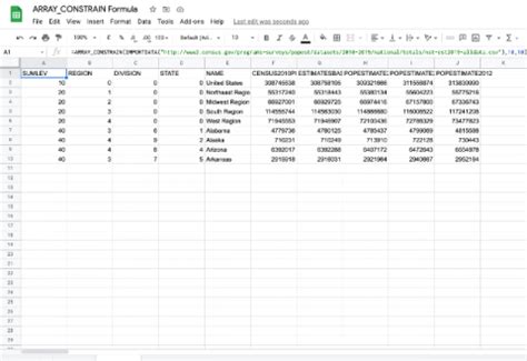 How To Use The ARRAY CONSTRAIN Formula In Google Sheets Sheetgo Blog