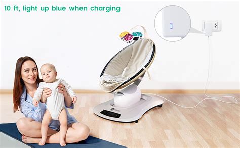 Yeaoi 10 Ft Power Cord For 4moms Mamaroo 4 12v 3a Charger