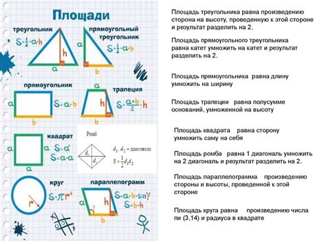 Площади геометрических фигур презентация онлайн