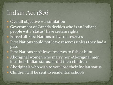 Ppt A History Of Relations Between Government And First Nations Powerpoint Presentation Id