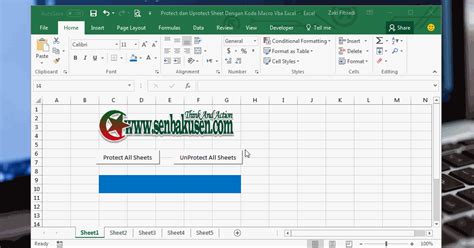 Cara Protect Dan Unprotect Sheets Dengan Kode Macro Vba Excel Kampus