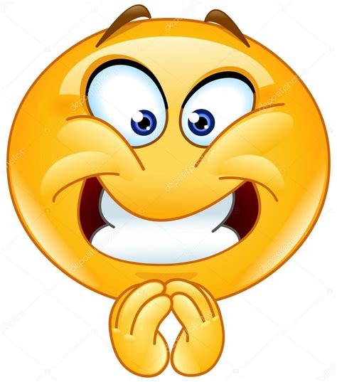 Vector Pleasing Emoticon Stock Vector Yayayoyo 119436388
