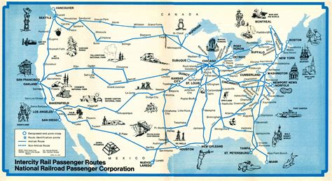 Amtrak A History Of The National Amtrak System Map Passenger Train