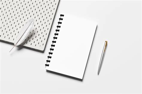 Premium Photo Notebook Mockup Blank