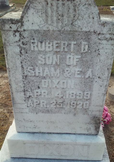 Robert Dewey Dixon 1899 1920 Find A Grave Memorial