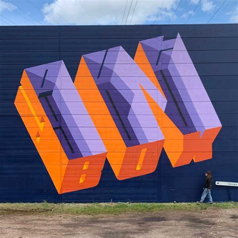 Vibrant Letters Drift And Twist In Bold Typographic Murals By Pref