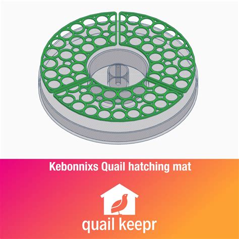 Kebonnixs Quail Hatching Mat Stl Files To 3d Print At Home Etsy