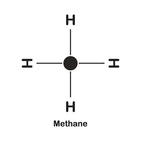 Methane Molecule Icon 27540796 Vector Art At Vecteezy