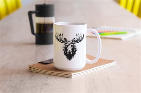 Diy Moose Head Svg Cut File Wild Animal Vector Image For Cricut And Cut