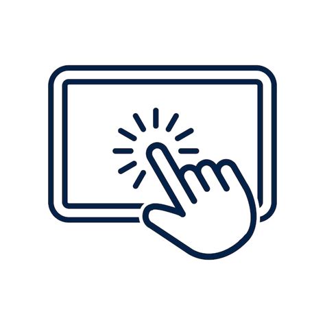 Premium Vector Touch Screen Icon Isolated Vector Sign Symbol