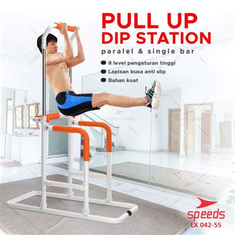 SPEEDS Pull Up Bar Power Tower Chin Up Bar Multifunction Alat Olahraga