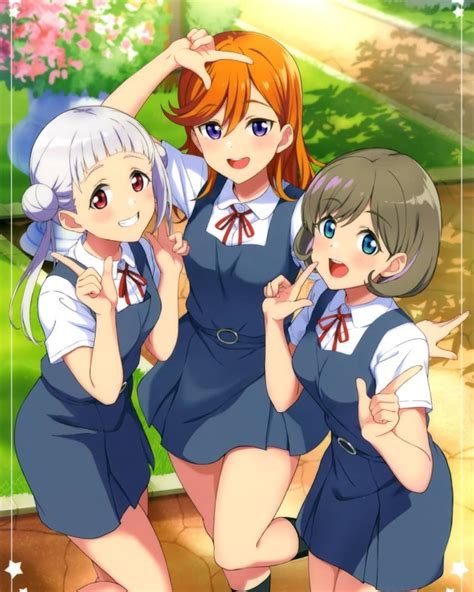 Chisato 💗 Kanon 🧡 Kuku 💙 • Lovelive Lovelivesunshine Liella Aqours