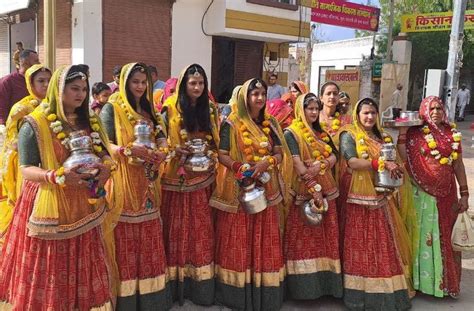 23 March 2023 Women Celebrate Gangaur Vrat In Pali Rajasthan महिलाओं