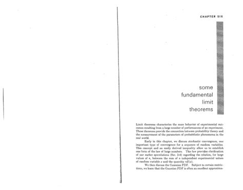 limit some fundamental theorems