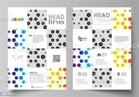 안내 책자 전단지 연례 보고서에 대 한 비즈니스 서식 파일이 표지 템플릿 A4 크기에 추상 벡터 레이아웃 화학 패턴 6 각형 디자인 분자 구조입니다 기하학적 화려한 배경