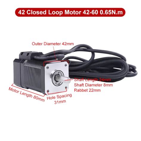NEMA Mm Closed Loop Stepper Motor With Driver For CNC Router Machine Mm Closed Loop