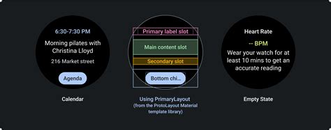 Layouts De Blocos Wear Android Developers