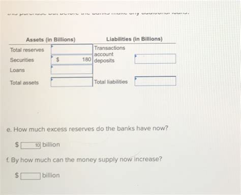 Solved Suppose A Banking System With The Following Balance