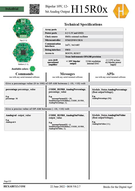 Hexabitz Factsheet 2022 22 06 0 65 Hexabitz