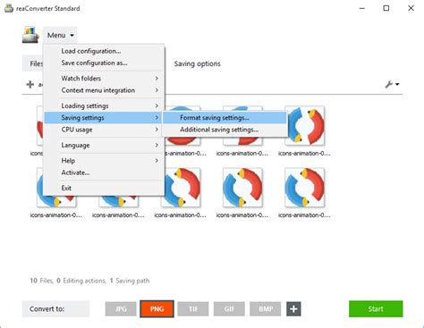 How To Create Animated PNG Images ReaConverter