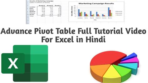 Pivot Table Full Features For Beginners In Hindi Microsoft Excel