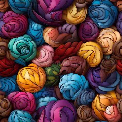 An Abstract Bouquet Of Colorful Forms A Visual Symphony Of Textures Generative Ai Stock