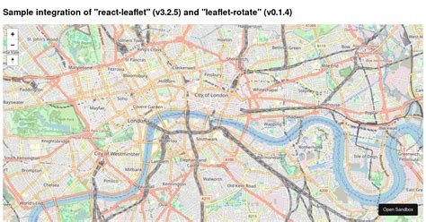 Leaflet Rotate Examples Codesandbox