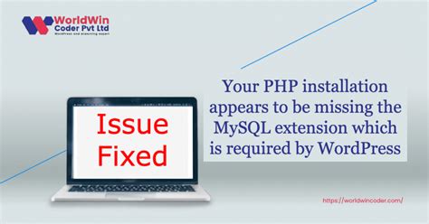 PHP Installation Appears To Be Missing The MySQL Extension