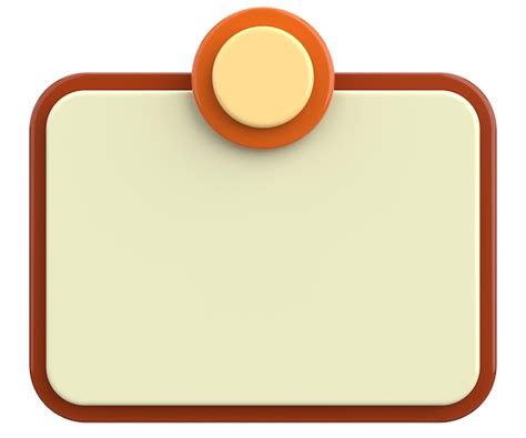 Premium Photo 3d Notification Box Empty Text Box 3d Illustration