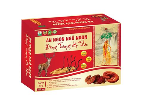 Viên uống Đạt Phú Tín Đông Trùng Hạ Thảo ăn ngon ngủ ngon Hộp 100 viên