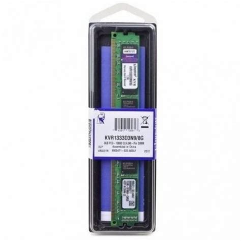 Memoria Ram Kingston Ddr3 8gb 1333mhz Dimm Kingston