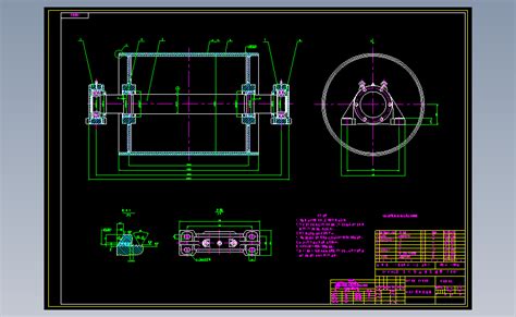第11盒B1200改向滚筒组 2 AutoCAD 2004 模型图纸下载 懒石网