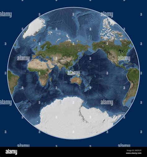 Molucca Sea Tectonic Plate On The Blue Marble Satellite Map In The Lagrange Oblique Projection