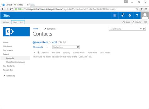 Sharepoint 列表功能 Sharepoint 教程