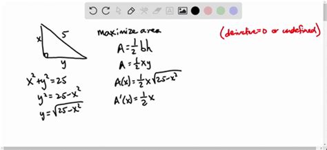 Solved Area Of A Right Triangle What Is The Largest Possible Area
