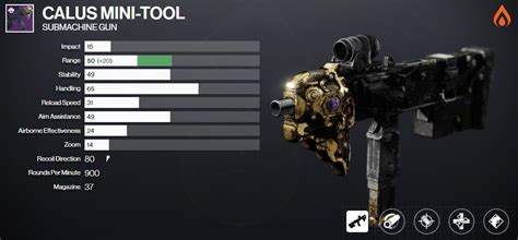 Calus Mini Tool God Roll Best Perks For PvP PvE Error Fixer